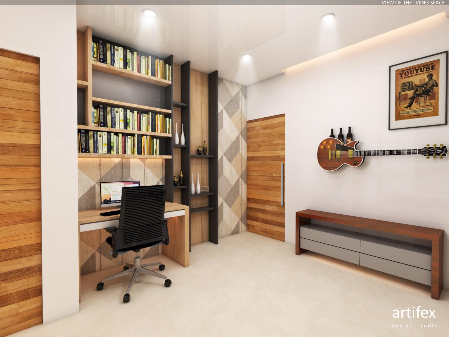 Study Room Interior Design - Artifex Interio