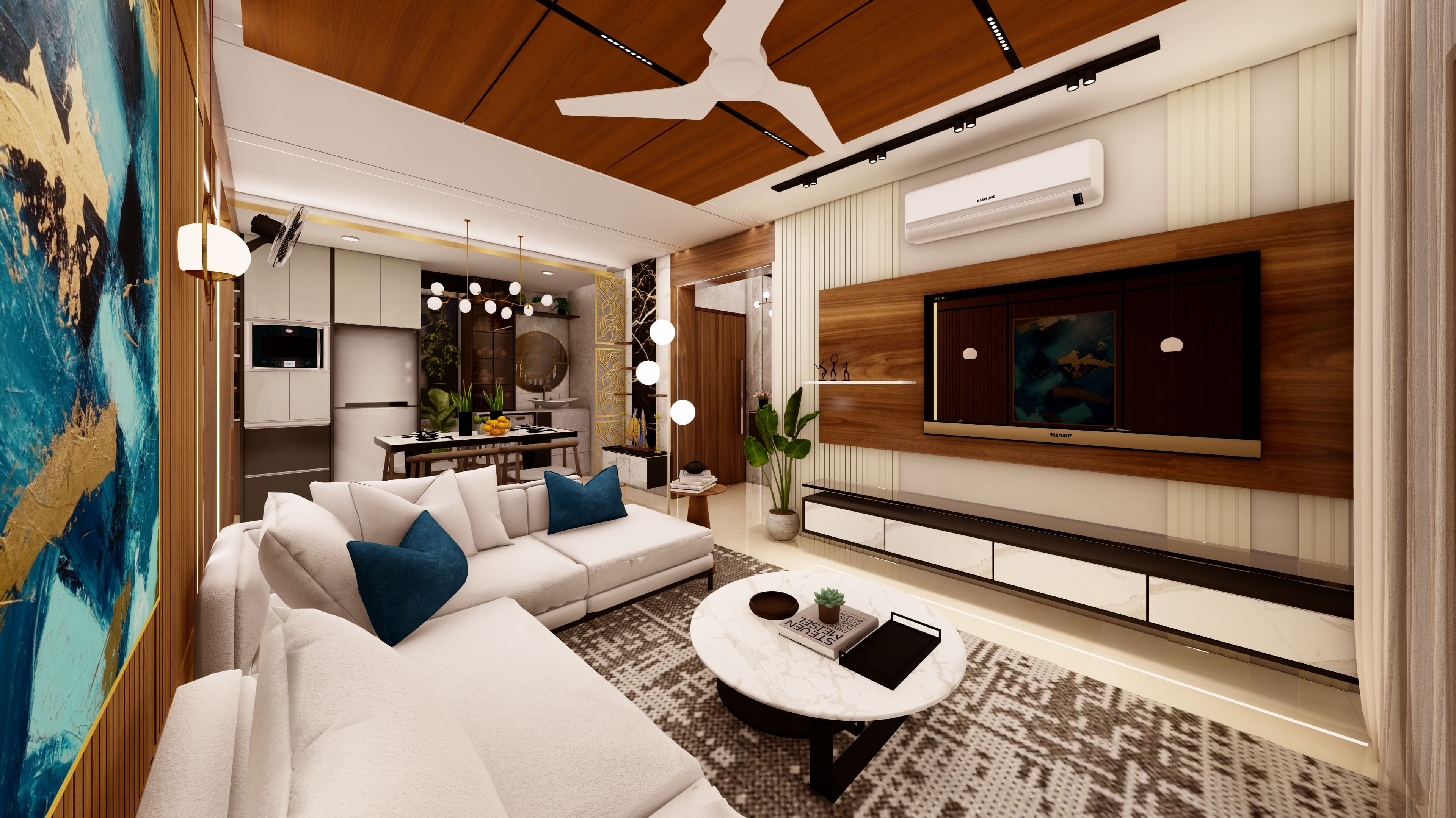 Living and Dinning Rooms - Artifex Interio