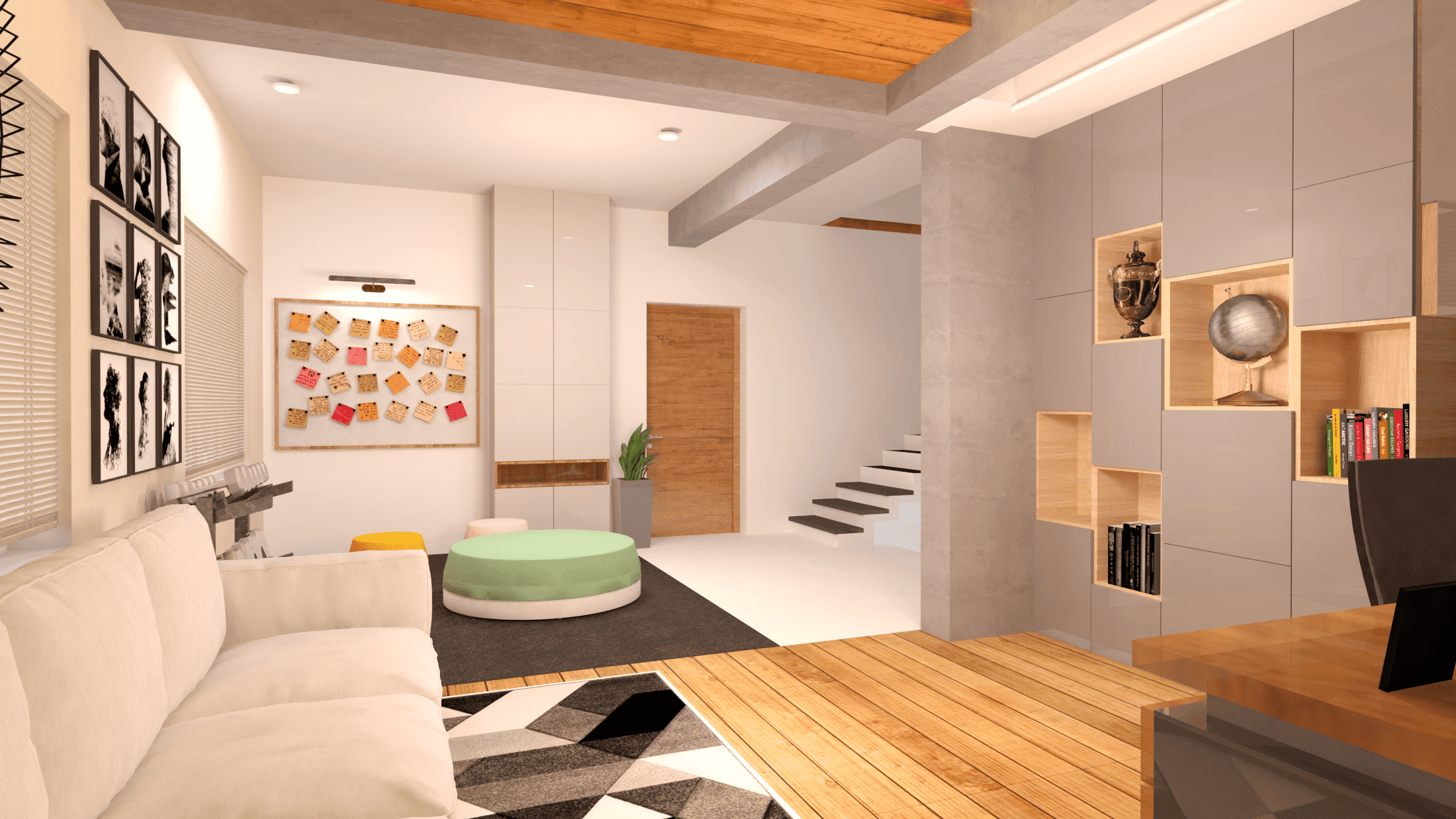 Study Room Interior Design - Artifex Interio