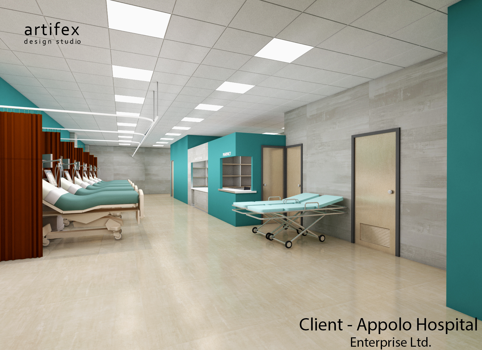 Apollo Hospital ICU , Reception - Artifex Interio